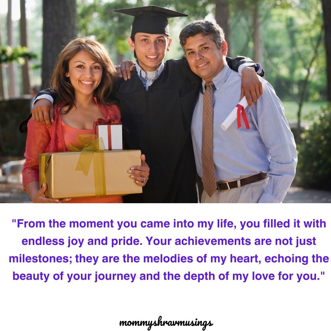 15 Top Heartfelt Proud Mom Quotes for Son's Achievement - MommyShravmusings
